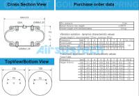 China Weforma WBE 300-E1 G3/4 Pneumatic Rubber Air Spring for Pulp and Paper Industry for sale
