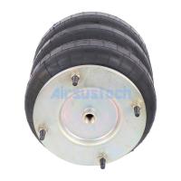 China Dunlop 10''×3 Series Rubber Air Bellows Cross SP1539 Triple Convoluted Air Spring for sale
