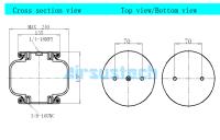 China Fire-Stone Air Bag W01-358-7598 Industrial Air Bellows for Anti-Vibration Table for sale