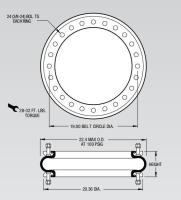 China Single Convoluted Industrial Type Air Suspension Bag for Firestone W01-358-7727 for sale