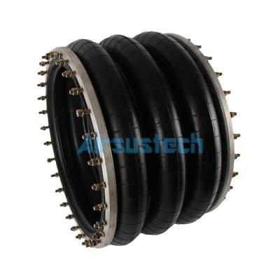 China 3H630376 Flange Connection Convoluted Air Spring with 30-M10 Bolts Air Suspension for sale