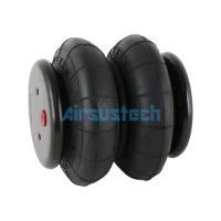 China 2B7×7P01 Industrial Air Spring with 1/4NPT Double Convoluted Rubber Air Bellows for sale