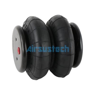China 2B7×7P01 Industrial Air Spring with 1/4NPT Double Convoluted Rubber Air Bellows for sale