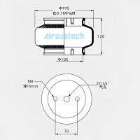 China 579-912-544 Goodyear Industrial Type Pneumatic Air Spring for Vibration Isolation for sale