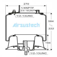 China Truck Air Spring W01-358-9780 Firestone Reversible Sleeve Air Suspension Bag for sale
