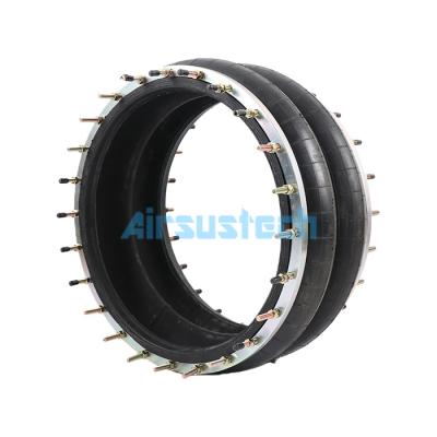 China Firestone W01-M58-6979 Style 200 Double Industrial Air Spring with Flange Rings for sale
