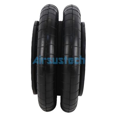 China AIRSUSTECH 12×2 Double Convoluted Rubber Air Spring Cross Dunlop 12''×2 Air Bellows for sale