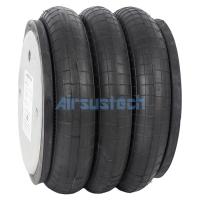 China W013588006 Firestone Triple Convoluted Pneumatic Air Spring with 1/4NPTF Port Size for sale