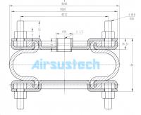 China FS 412-10 DS Single Convoluted Rubebr Air Actuator ContiTech Air Spring 67962 for sale