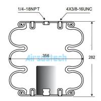 China Contitech FD 330-22 Triple Industrial Convoluted Rubber Air Spring SAF Holland 57007808 for sale
