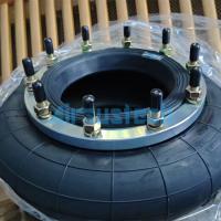 China 1H320124 Flange Connection Industrial Air Spring 90 MM Stroke Rubber Air Bag for sale