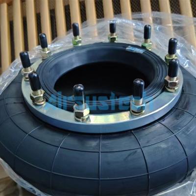 China 1H320124 Flange Connection Industrial Air Spring 90 MM Stroke Rubber Air Bag for sale