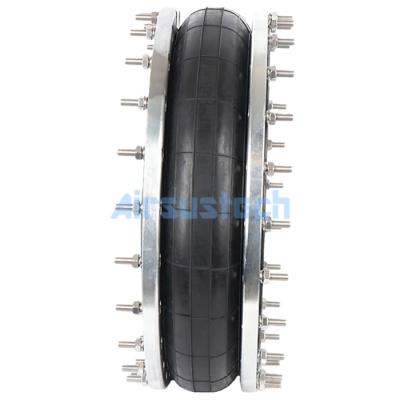 China Firestone Flange Suspension Air Spring W01-M58-6973 Single Convoluted Air Bellows for sale