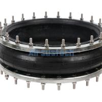 China Firestone Flange Suspension Air Spring W01-M58-6973 Single Convoluted Air Bellows for sale