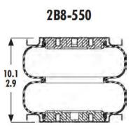 China W01-358-7325 Double Bellows Air Bellows By Firestone 2B8-550 Goodyear Air Spring for sale