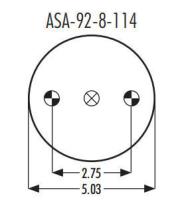 China W01-358-7325 Double Bellows Air Bellows By Firestone 2B8-550 Goodyear Air Spring for sale