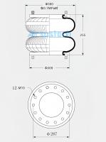 China CAMPANA 05.050.0400 Industrial Suspension Air Bag Model 21 BR Air Shock Spring for sale