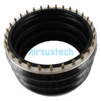 China AIRSUSTECH Triple Convoluted Air Spring 3H630376 with 30XM10 Hole Air Suspension for sale