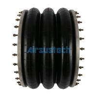China AIRSUSTECH Triple Convoluted Air Spring 3H630376 with 30XM10 Hole Air Suspension for sale