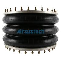 China AIRSUSTECH Triple Convoluted Air Spring 3H630376 with 30XM10 Hole Air Suspension for sale