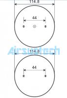 China W013587725 Single Convoluted Air Bellows by Firestone Air Spring 1/4 NPTF Air Inlet for sale