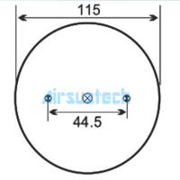 China Orial M25 / M-25 Industrial Bellows Air Spring W01-358-7451 Firestone Lifter Air Bag for sale