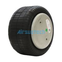 China FS 200-16 Continental Air Spring G3/4 Single Convoluted Rubber Air Bag Metal Plate for sale