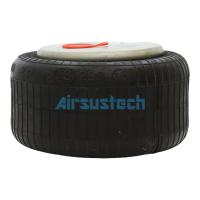 China FS 200-16 Continental Air Spring G3/4 Single Convoluted Rubber Air Bag Metal Plate for sale