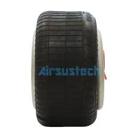 China FS 200-16 Continental Air Spring G3/4 Single Convoluted Rubber Air Bag Metal Plate for sale
