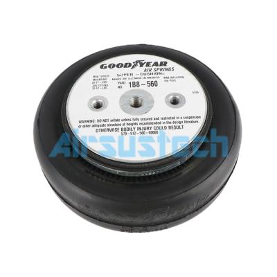 China 1B8-560 Goodyear Convoluted Air Bag 579913532 Rubber Air Spring 1/4 Air Fitting for sale