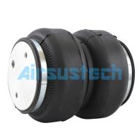 China PT1/4 Air Inlet Double Convoluted Air Bag 2B5813 Air Lift Air Spring Aluminum Plate for sale