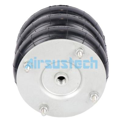 China Triple Convoluted Air Actuator SP2861 Dunlop Flange Air Spring 6X3 with 4-M10 Bolts for sale