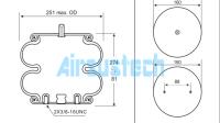 China W01-358-7795 Firestone Air Bag Double Convoluted Air Spring Contitech FD 200-22 524 for sale