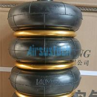 China M-100-4 Quadruple Convoluted Rubber Air Spring G3/8'' Air Inlet Industrial Air Bag for sale