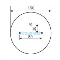 China Single Rubber Air Spring W01-M58-6374 by Firestone Air Bellows Low Maintenance for sale