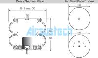 China Good Flexibility 2B9-245 Goodyear Air Spring Assembly Goodyear Flex No. 578923202 for sale