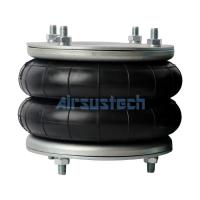 China Flange Plate Suspension Air Spring Oria 8''X2 G1/2 Port Size Double Convoluted for sale