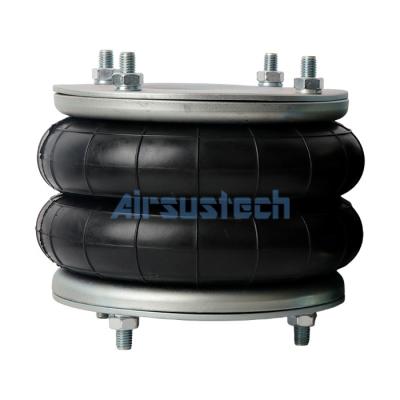 China Flange Plate Suspension Air Spring Oria 8''X2 G1/2 Port Size Double Convoluted for sale