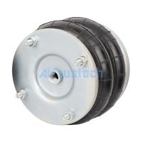 China Flange Plate Suspension Air Spring Oria 8''X2 G1/2 Port Size Double Convoluted for sale