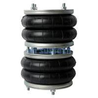 China Flange Plate Suspension Air Spring Oria 8''X2 G1/2 Port Size Double Convoluted for sale