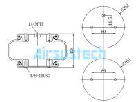 China Industrial Lifting Air Bags W01-358-7460 by Firestone 1/4NPTF Air Inlet Air Spring for sale