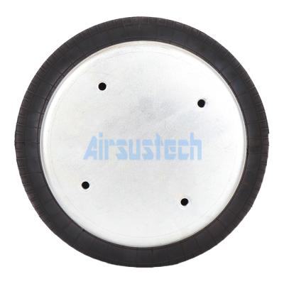 China Single Convoluted AIRSUSTECH 1B6171 Rubber Air Spring with 4 PCS 3/8-16UNS Holes for sale
