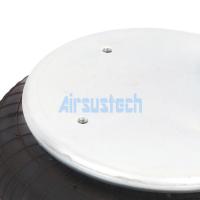China Single Convoluted AIRSUSTECH 1B6171 Rubber Air Spring with 4 PCS 3/8-16UNS Holes for sale