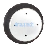 China Single Convoluted AIRSUSTECH 1B6171 Rubber Air Spring with 4 PCS 3/8-16UNS Holes for sale