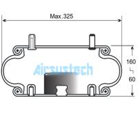 China W01-358-6994 Industrial Rubber Air Suspension by Firestone Contitech FS 330-11 647 for sale