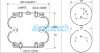 China W01-358-6900 Firesetone Industrial Air Suspension Spring Contitech FD 200-19 319 for sale