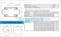 China Continental Contitech FS 200-10 CI G1/4 M10 Pneumatic Air Spring Natural Dia. 220MM for sale