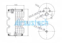 China 3B2300 AIRSUSTECH Air Suspension Kit for Japanese Honda Triple Convoluted Airbag for sale