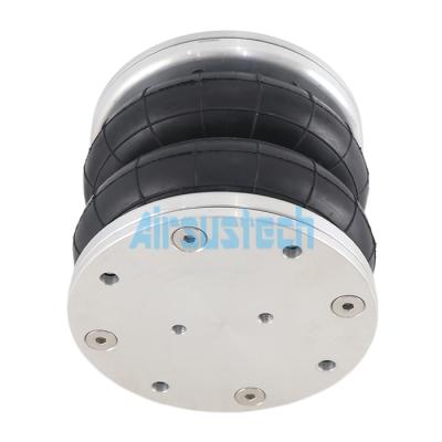 China Oria 6''X2 Air Spring Actuator Aluminum Plate Dunlop A313300201 Pneumatic Air Bellow for sale