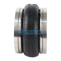 China 300MM Diameter 12X1 Industrial Air Spring PT1/4'' Air Inlet Pneumatic Air Bellows for sale